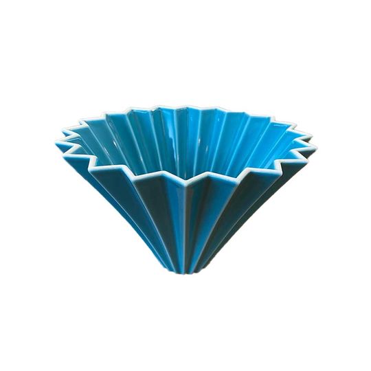 Coador Origami Porcelana Turquesa Tamanho 02 - cafestore